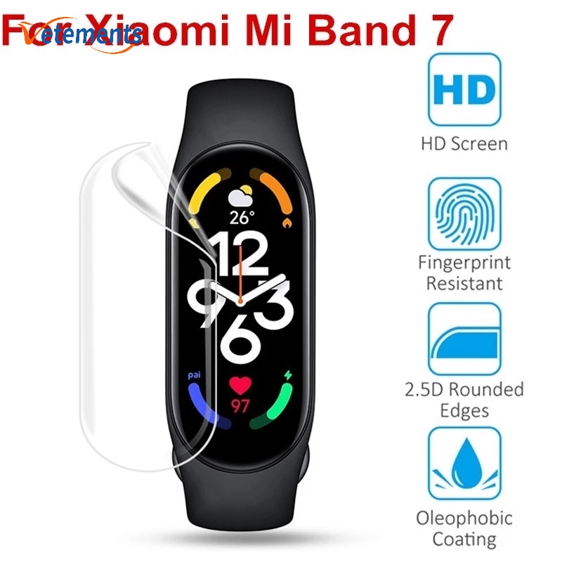 ฟิล์มไฮโดรเจลนิ่ม โค้ง สําหรับ Xiaomi Mi Band 7 7NFC/ หน้าจอสมาร์ทวอทช์ ...