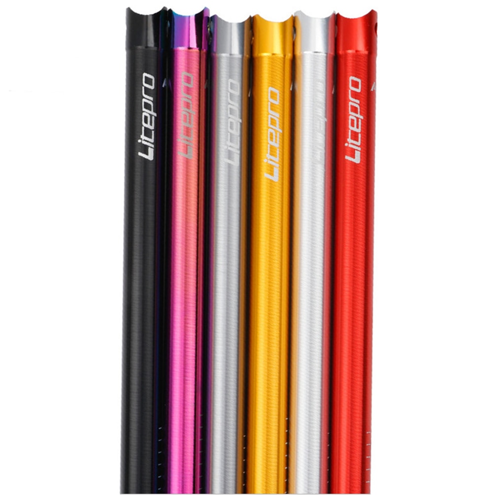 LiteproสำหรับFnhonจักรยานพับCNCอะลูมินัมอัลลอย 31.8*580มม Seatpost ...