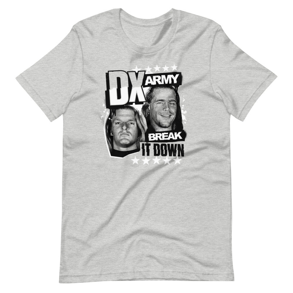 เสื้อยืด DIY WWE 2022 D-Generation X ใหม่ "DX Army Break It Down" AzV ...