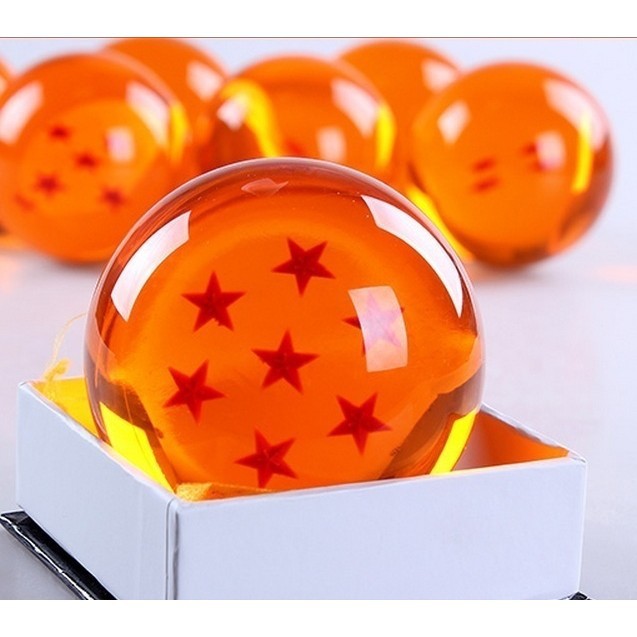 7.5CM Dragon Ball Anime DragonBall Z Stars 3D 1-7 Stars Crystal Ball ...