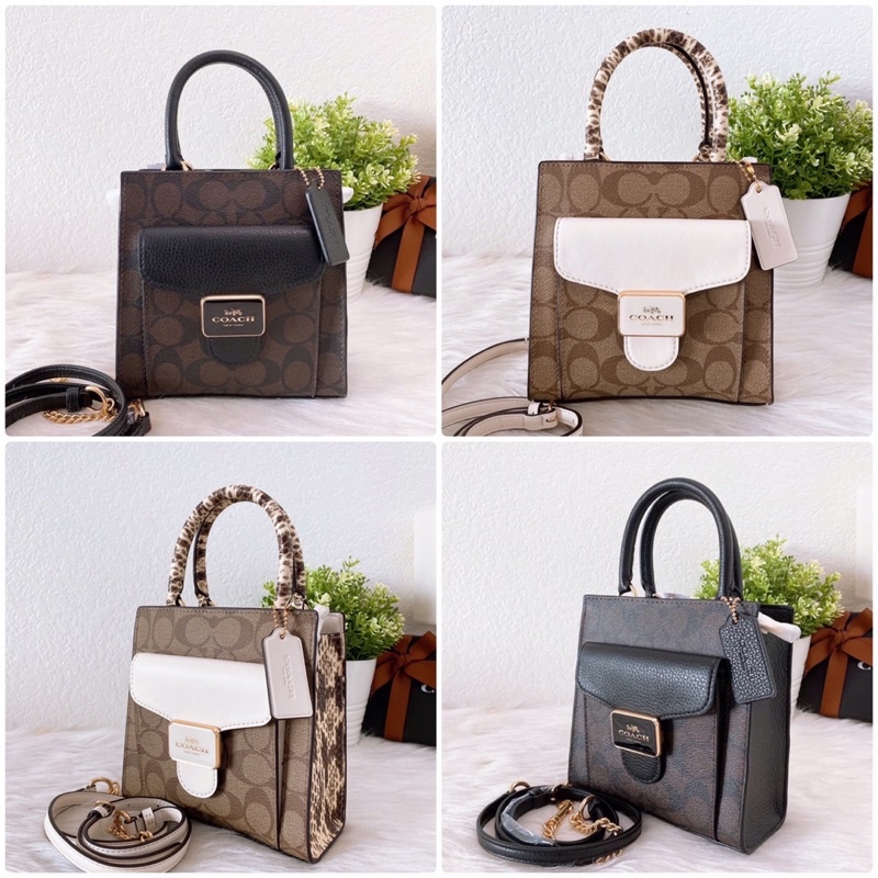 พร้อมส่งแท้💯%🇺🇸 Coach Mini Pepper Crossbody In Signature Canvas • Style ...