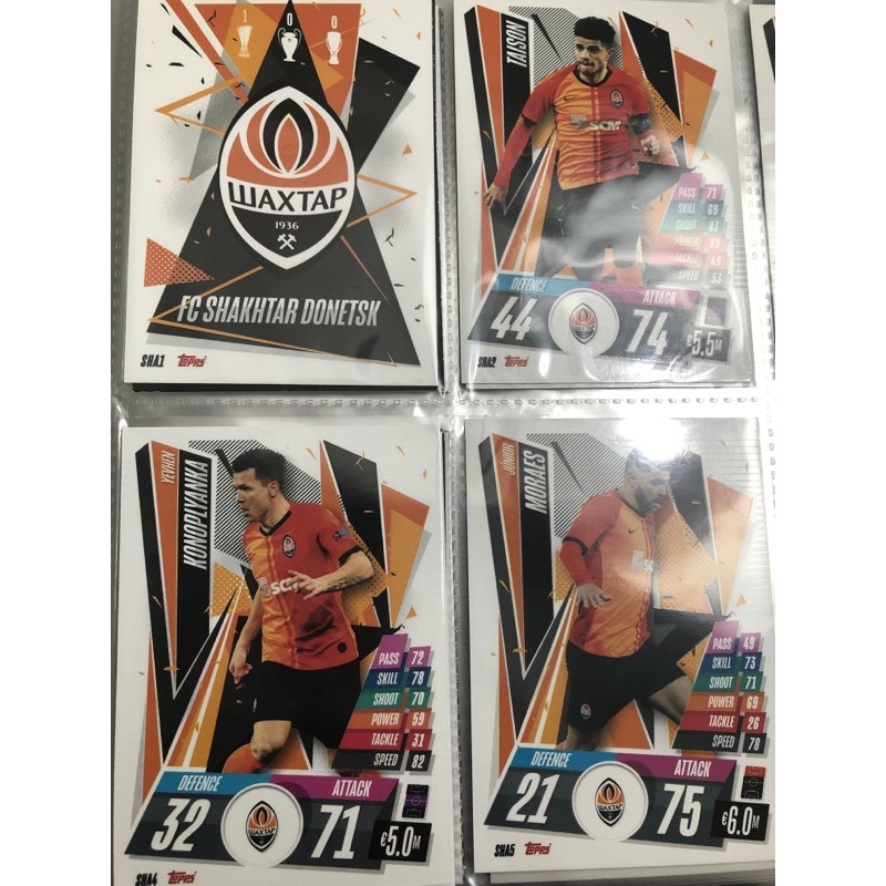 2020-21 Topps UEFA Champions League Match Attax Cards Shakhtar Donetsk ...
