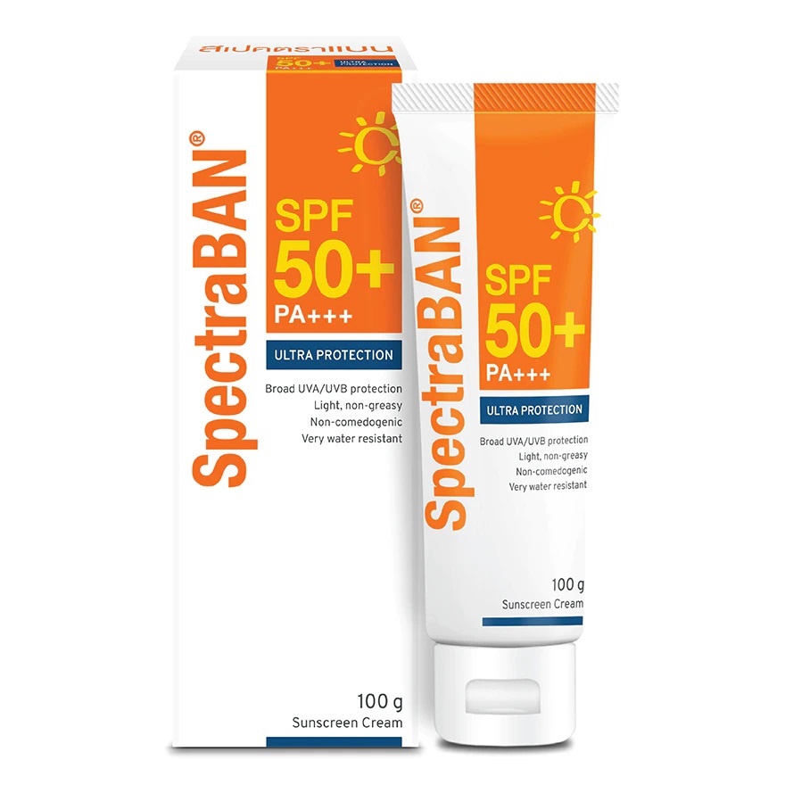 SpectraBAN Sunscreen Cream ผลิตภัณฑ์ป้องกันแสงแดดสำหรับผิวหน้าและผิวกาย ...