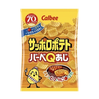 Calbee Sapporo Potato Barbe Q [Chicken&Beef]80 กรัม | Shopee Thailand