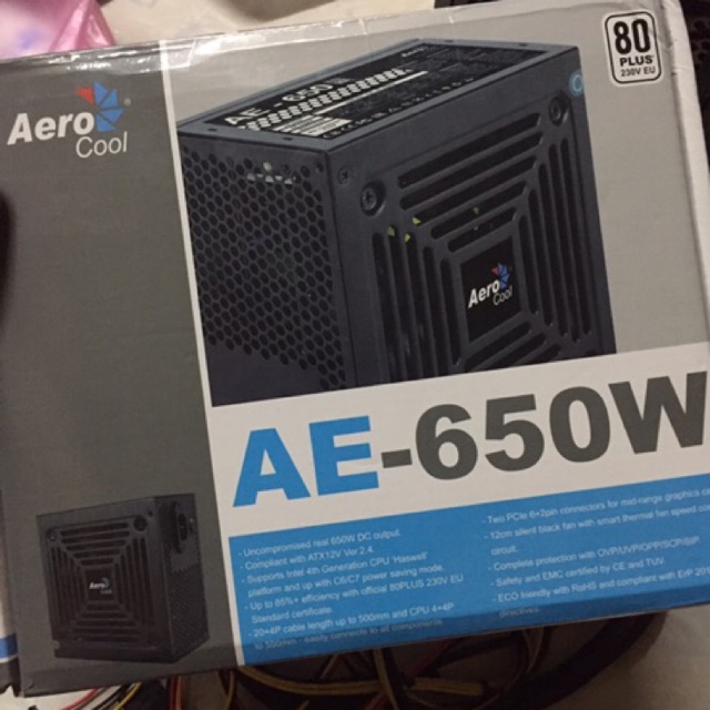 PSU AEROCOOL 650W AE (80+) | Shopee Thailand