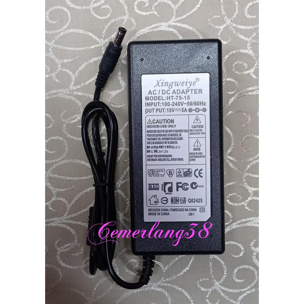Ac DC Charger 15V 5A 75W Switching Adapter 15V 5A 75W Power Supply 15volt 5amper 75watt | Shopee ...