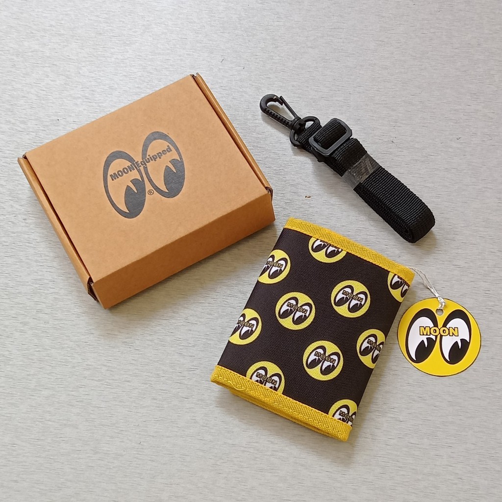กระเป๋าสตางค์ผ้าแคนวาสผู้ชาย Mooneyes Wallet Fullprint | Shopee Thailand