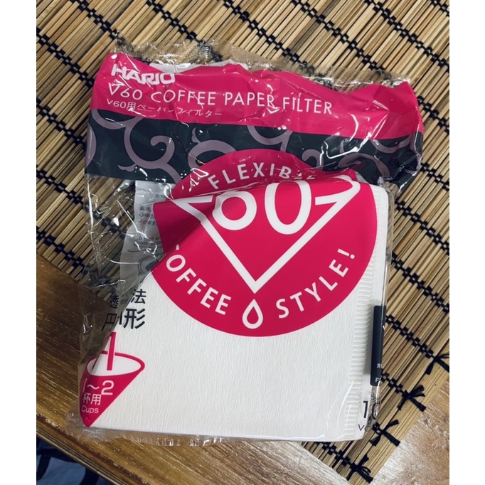 🇯🇵HARIO V60 Coffee Paper Filter VCF-01-100W กระดาษกรอง สำหรับดริป ขนาด ...