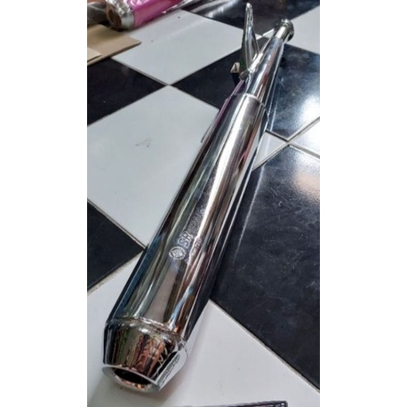 ท่อไอเสีย RC100 ท่อเดิม RC100 (ของใหม่) งานเหล็กชุบหนา ซูซูกิ อาซี 100 ...