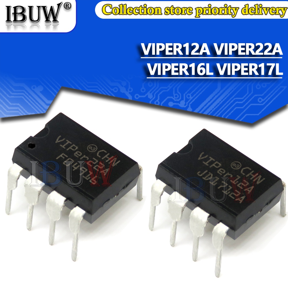 ชิป VIPER12A DIP8 VIPER12 DIP 12A DIP-8 VIPER22A VIPER222 VIPER32 VIPER20A VIPER20 VIPER53 ...