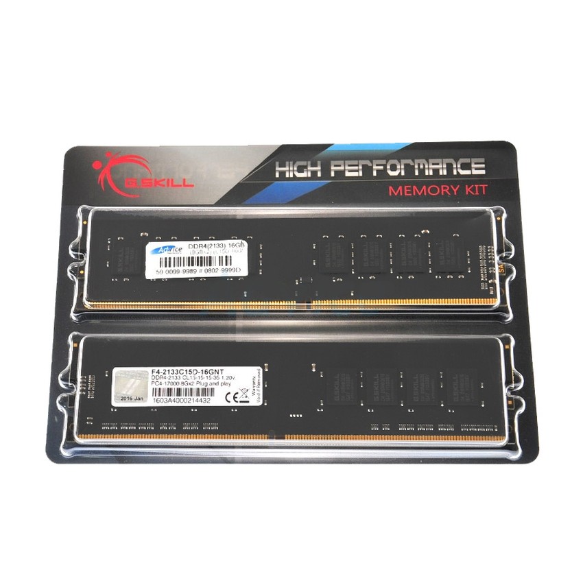 G.SKILL RAM PC DDR4 (2133) C15D-16GNT (8GBX2) 16GB. | Shopee Thailand