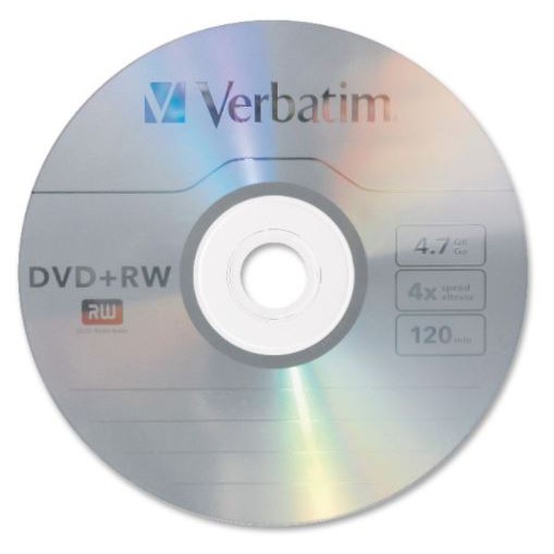 Verbatim ⚡️FLASH SALE⚡️(ราคาพิเศษ) DVD+RW แผ่นดีวีดีรีไรท์ ลบได้ dvd rewritable ของแท้ 1000% ...