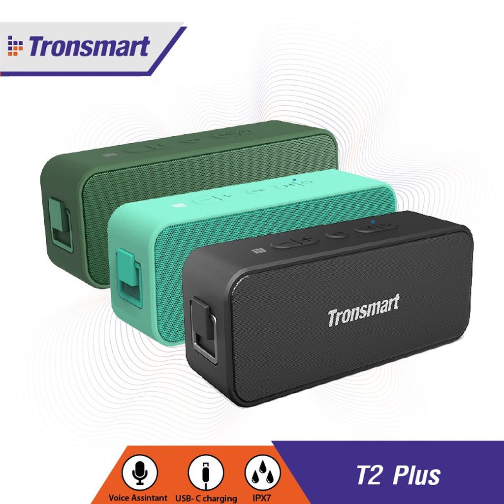 Tronsmart Element T2 Plus Portable Bluetooth Speaker | Shopee Thailand