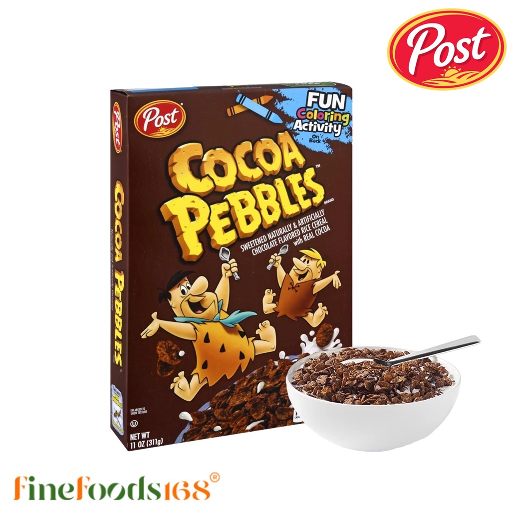 โพสต์ โกโก้ เพบเบิ้ล (ซีเรียลข้าวเจ้าอบกรอบรสโกโก้) 311 กรัม POST COCOA PEBBLES 311 g. (หมดอายุ ...