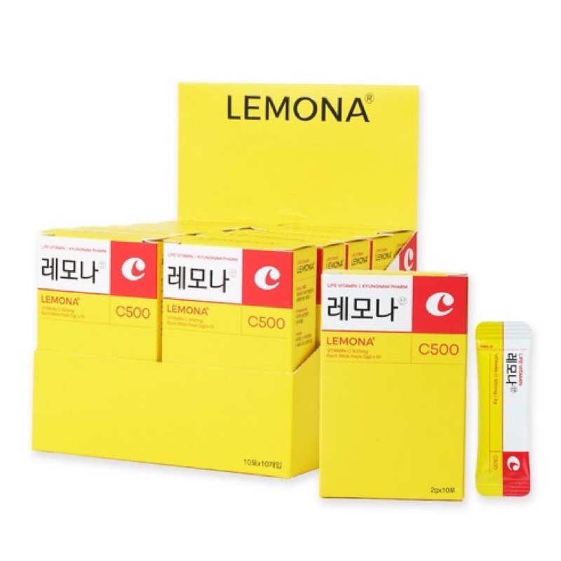 Lemona วิตซี 500 vitamin C กล่องนึง มี 10 ซอง | Shopee Thailand