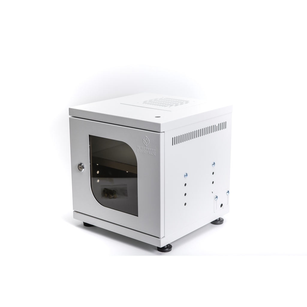ตู้แร้ค German MINI steel box 19” White (G6-30030) Dimension 30 x 30 x ...