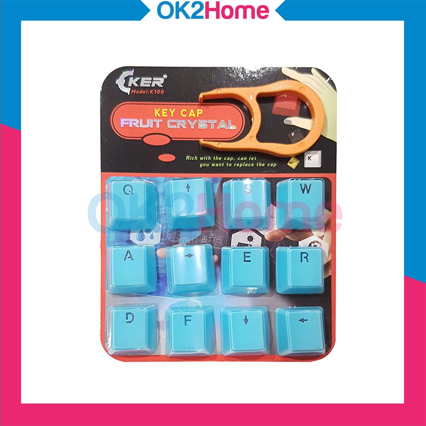 OKER K100 Fruit Crystal Keycaps ปุ่มคีย์บอร์ด | Shopee Thailand