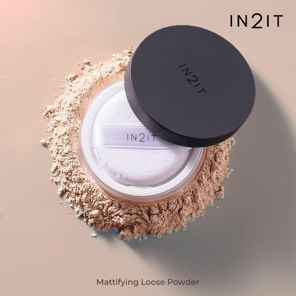 แป้งฝุ่น IN2IT Mattifying Loose Powder Natural Beige | Shopee Thailand