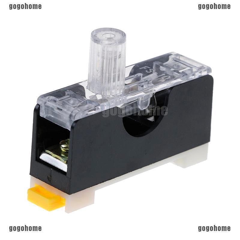 ไป☁ซ็อกเก็ตฟิวส์ FS101 10a 6*30 มม. พร้อมไฟแสดงสถานะ และรางติดตั้ง ...