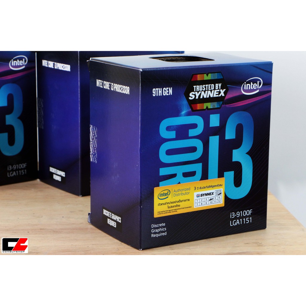 CPU [NEW] INTEL CORE i3 9100F 9TH GEN LGA1151 V2 [ ของใหม่ยังไม่ได้แกะ ประกัน SYNNEX เต็ม 3 ปี ...