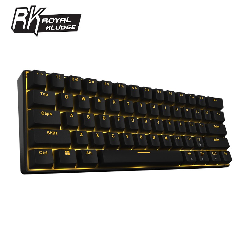 คีย์บอร์ดเล่นเกม elecr อิเล็กทรอนิกส์ dongxi royal klpudge rk 61 บลูทูธ ...