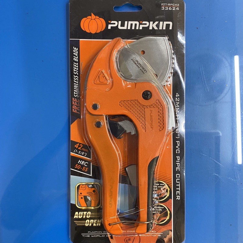 PUMPKIN กรรไกรตัดท่อ PVC + ใบ รุ่น Auto PTT-RPC42 (33624) | Shopee Thailand