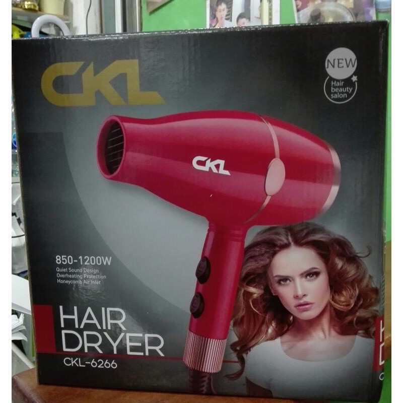 ไดร์เป่าผมรุ่น CKL3900 แท้ 100% ใช้ดีสุดๆ 2000w ปรับระดับความร้อน-แรงลม ไดร์ที่ร้านเสริมสวยใช้ ...