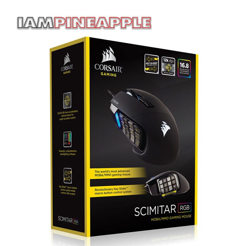 Corsair Gaming Mouse Scimitar Pro RGB [Black] | Shopee Thailand