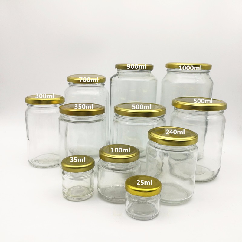 Airtight Round Glass Jar Mini Bottle Storage Container Wedding Door ...