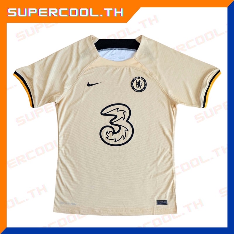 Chelsea 2022/23 Third Kit เสื้อบอลเชลซี2022 สีทอง | Shopee Thailand