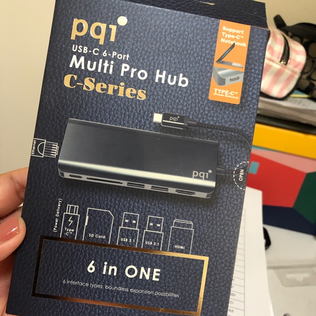 PQ1 USB-C 6-Port Multi Pro Hub | Shopee Thailand