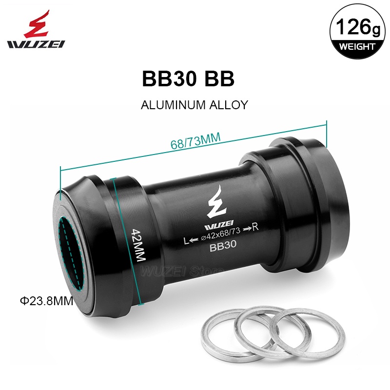 Wuzei SRAM DUB BB กระโหลกจักรยาน BSA เกลียวกลาง 68 73 มม. BB30 PF30 ...