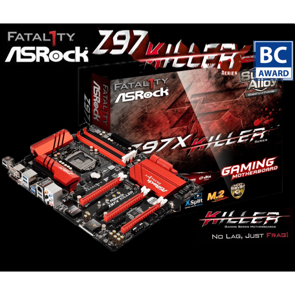 Mainboard INTEL ASROCK FATAL1TY Z97X KILLER (Socket 1150) มือสอง พร้อม ...