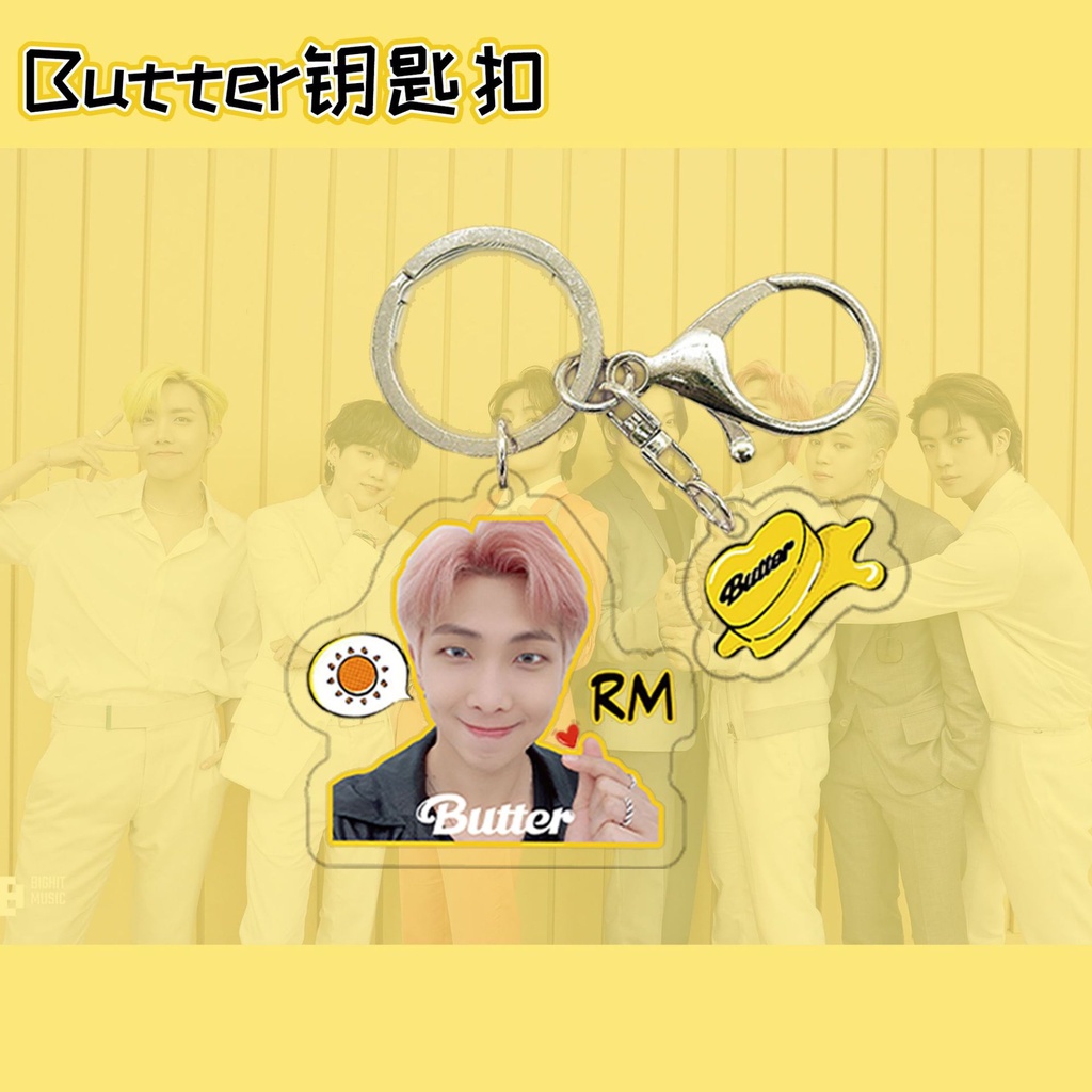BTS Keychain Butter Album Suga V Jungkook Jimin Pendant Creativity ...