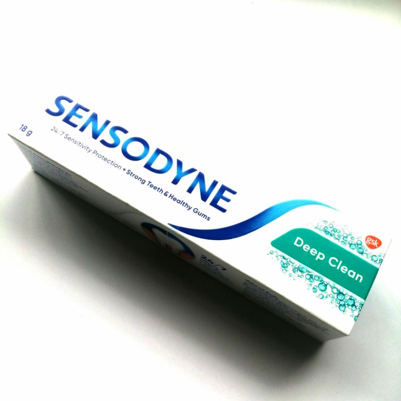*ไม่มีกล่อง Sensodyne Deep Clean ยาสีฟันเซ็นโซดายน์ ดีพ คลีน 18 กรัมExp ...