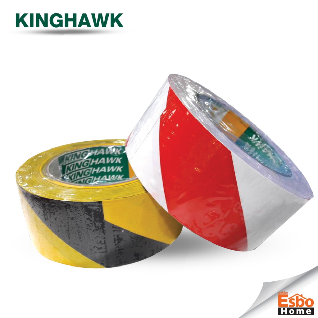 King hawk เทปตีเส้นพื้น 48mm.x33m. ตีเส้นกั้นทาง | Shopee Thailand