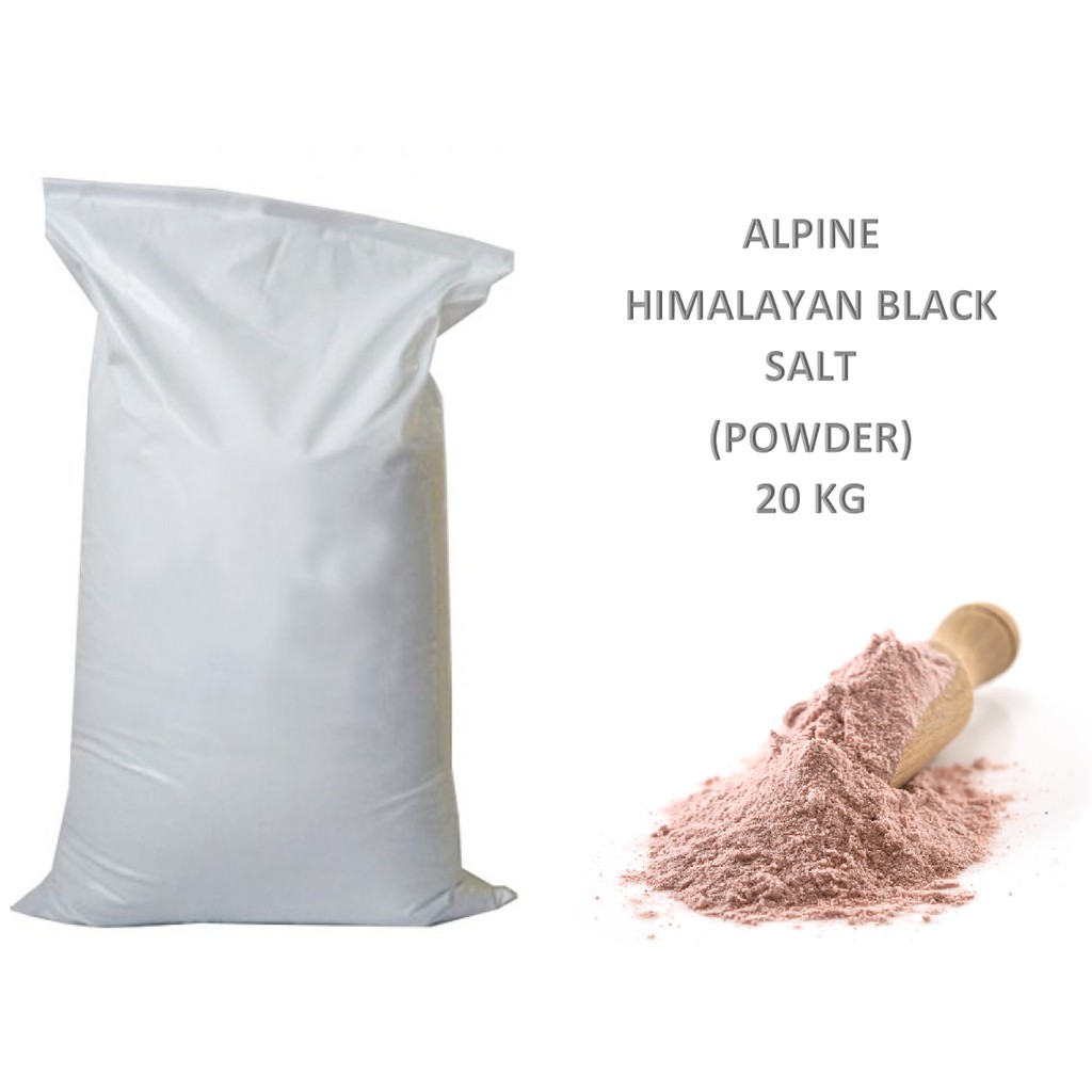 20 กก ดำฮิมาลายันแบบผงละเอียด ALPINE - Black Salt Powder 20kg | Shopee ...