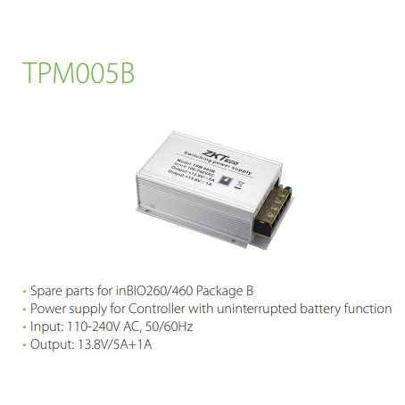 ZKTeco TPM005B Switching Power Supply สำหรับ Wiegand Controller ใช้กับ ...