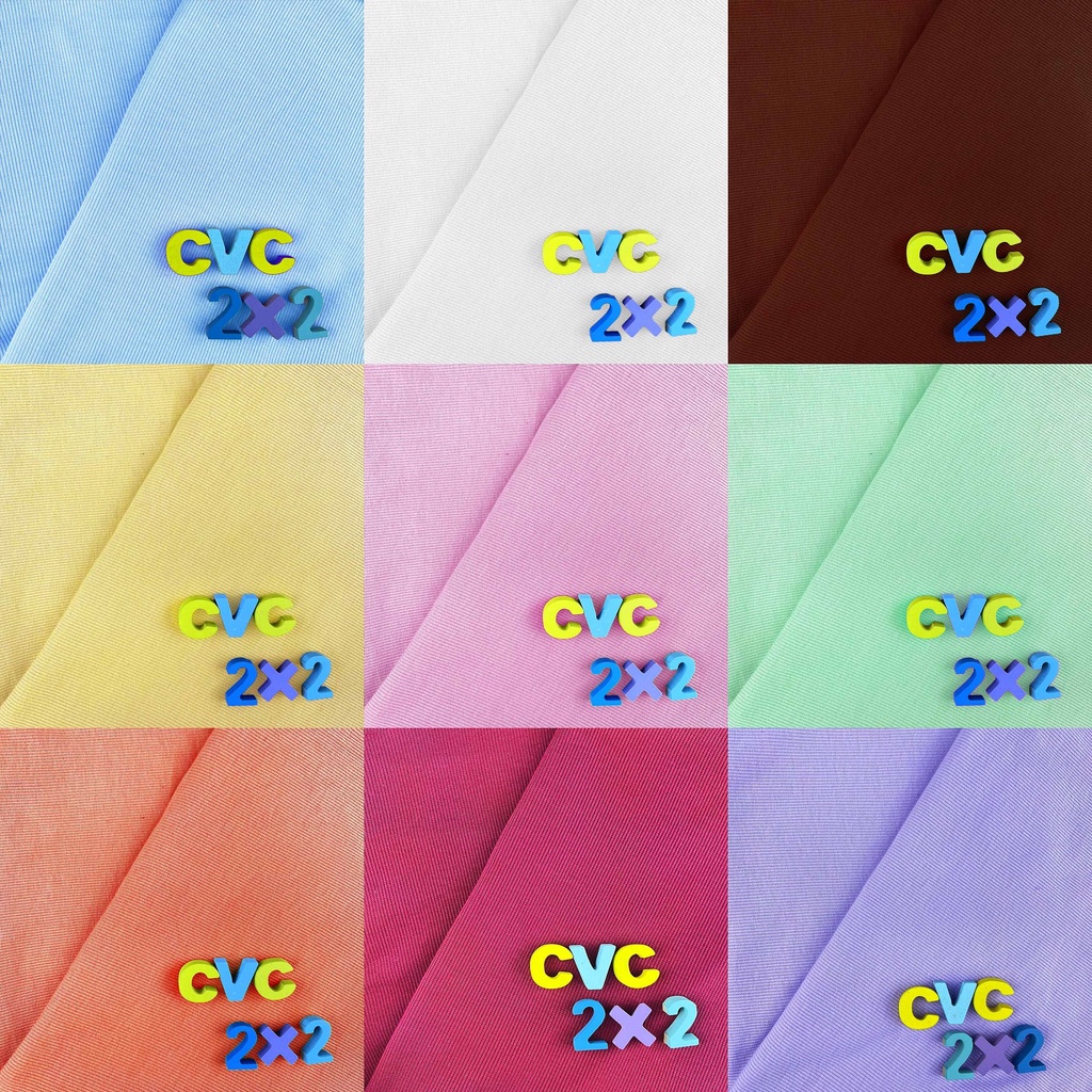 ไหมพรมร่อง CVC 2x2 ร่องเล็ก หน้า 55 นิ้ว | Shopee Thailand