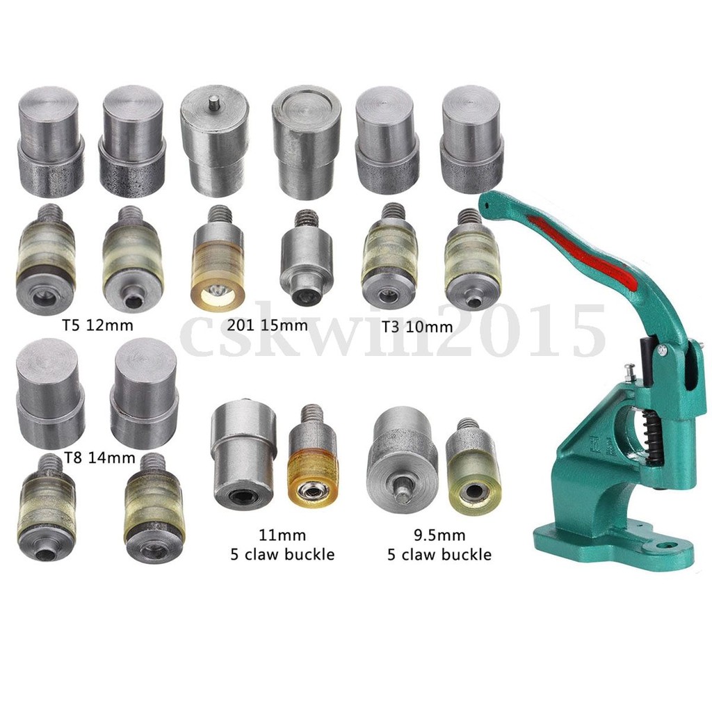 คู่มือ Claw Clasp Snap Fastener Dies มือความดันกด Clamp เครื่องมือ ...