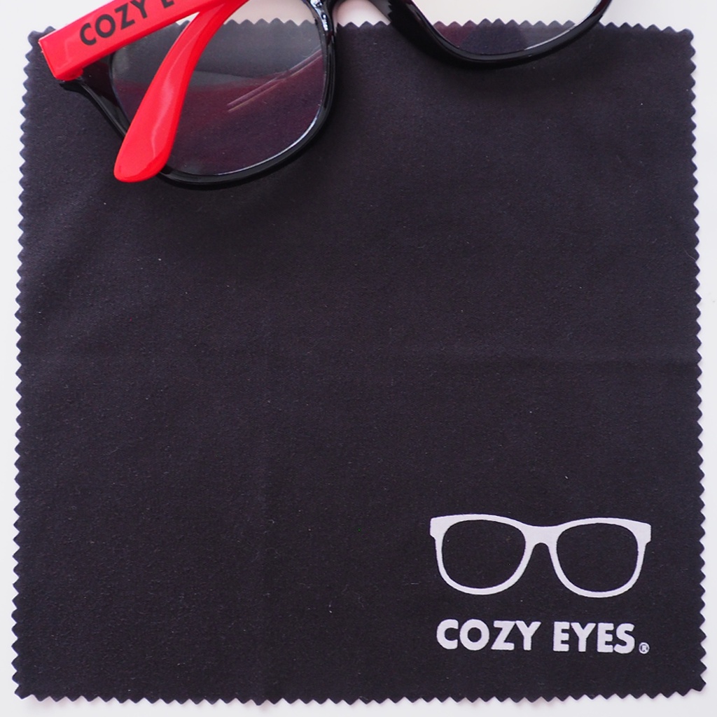 ⭐️ ผ้าเช็ดแว่น COZY EYES - ผ้าไมโครไฟเบอร์ ใช้ทำความสะอาดแว่นตาและเลนส์ ...