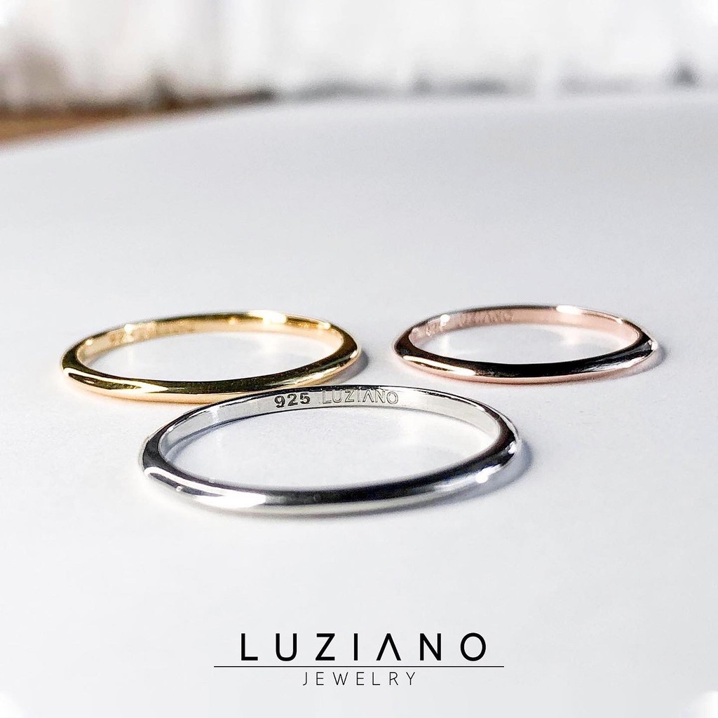 แหวนเงินแท้ รุ่น Destiny ring แหวนเกลี้ยง แข็งแรง 3 กษัตริย์ 925 เพชร ...