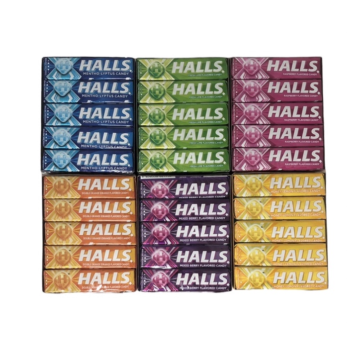 ฮอลล์แท่ง (HALLS) 1 กล่อง x 20 แท่ง 558 กรัม | Shopee Thailand