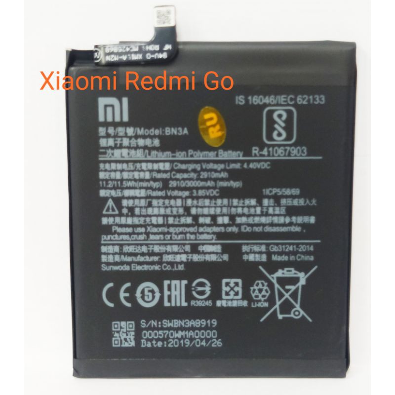 แบตเตอรี่ Xiaomi Redmi Go (BN3A) รับประกัน 3 เดือน | Shopee Thailand