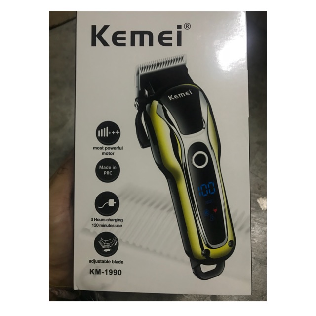 Kemei KM-1990 พร้อมลับคมฟัน แบตตาเลี่ยนไรสาย เสียงเงียบ เปิดได้2ระดับ ...