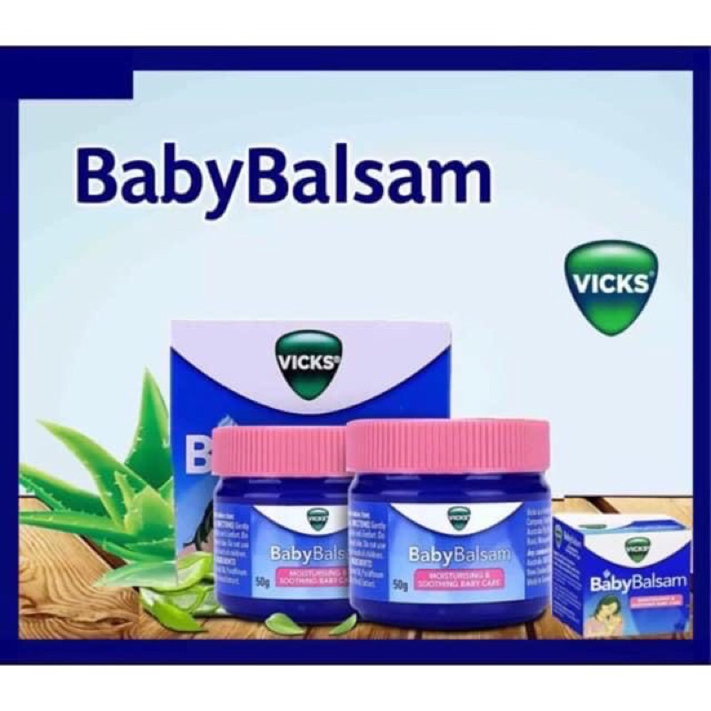 Vicks Baby Balsam (วิคส์ เบบี้ บัลแซม) ขนาด 50 กรัม | Shopee Thailand