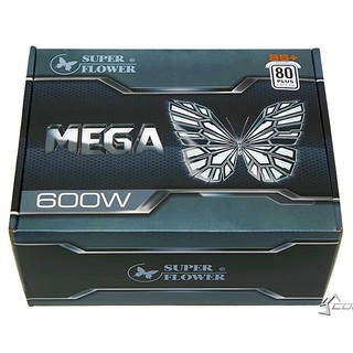 POWER SUPPLY (อุปกรณ์จ่ายไฟ) SUPER FLOWER MEGA 600W (80+ White) ประกัน ...