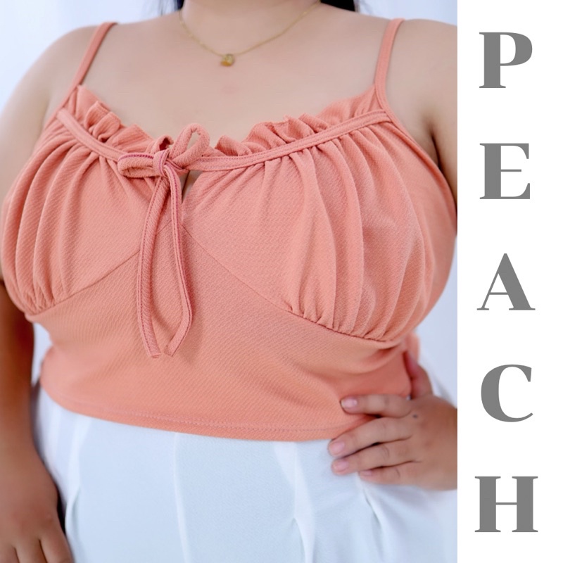 A467 เสื้อครอปสายเดี่ยวเซ็กซี่ รุ่นบาร์บี้ แฟชั่นสาวอวบ ไซส์ใหญ่ ...