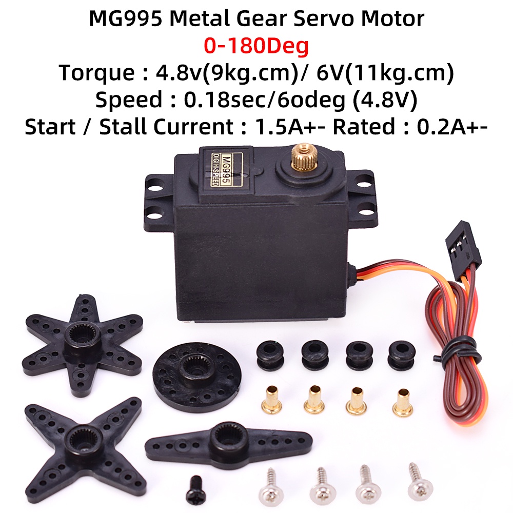 Mg995 MG996r SG90 9g MG90s ชุดมอเตอร์เซอร์โวกล่องเกียร์ โลหะ พลาสติก ...