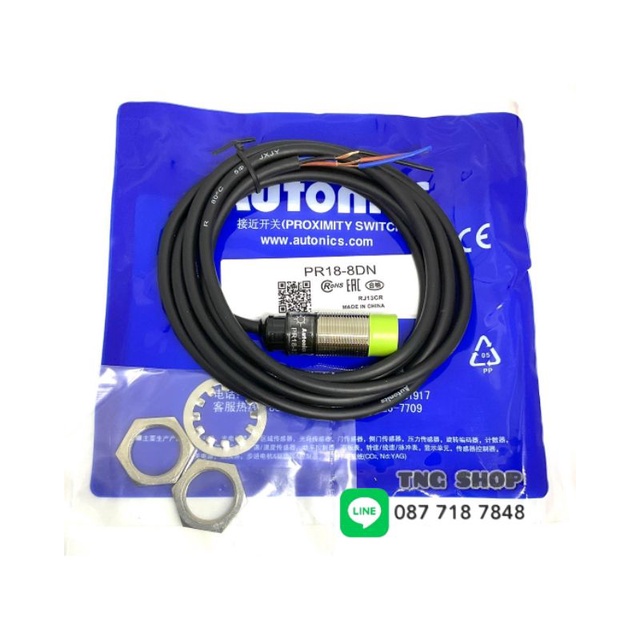 PR18-8DN เซ็นเซอร์ Autonics sensor proximity switch 18M ชนิด NPN-NO (10 ...